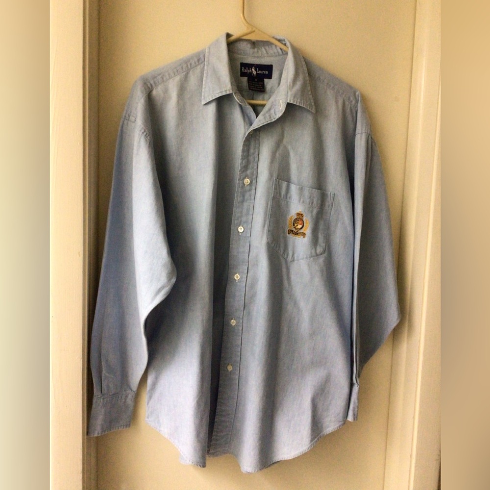 Vintage Ralph Lauren Embroidered Crest Bottom Down Co… - Gem